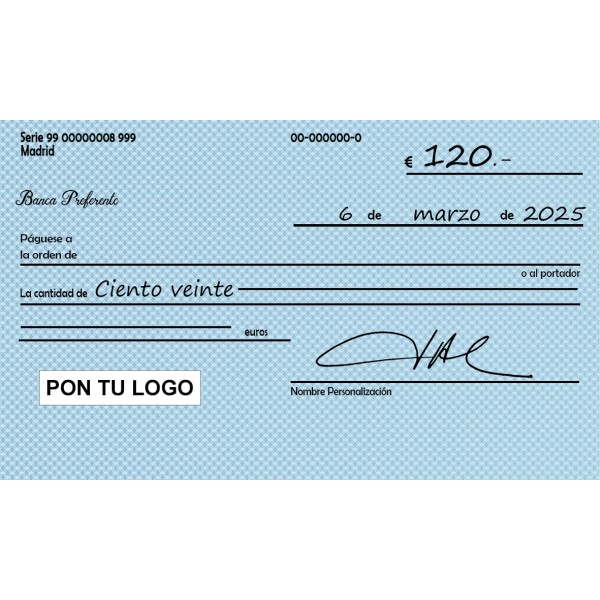 Cheque gigante- Tu Fiesta Mola Mazo