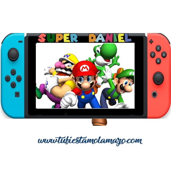 Photocall Consola Nintendo Switch - Tu Fiesta Mola Mazo